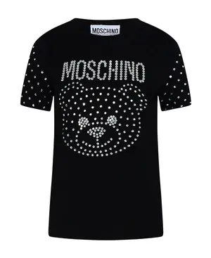 Moschino Embellished Crewneck T-shirt - Black