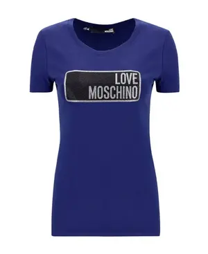 Moschino Print Glittered T-shirt