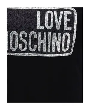 Moschino Round Neck Short Sleeve T-shirt - Black