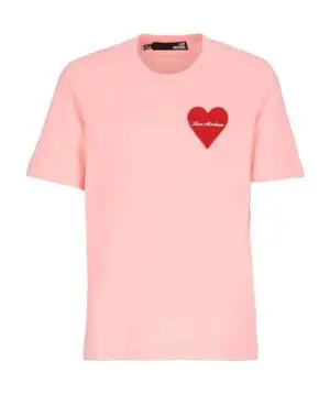 Moschino Logo-patch Cotton T-shirt