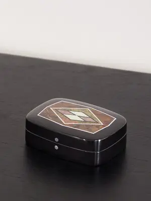 JIA JIA HOME Jia Jia Polished Stone Jewelry Box With Crystal Intarsia - Multi