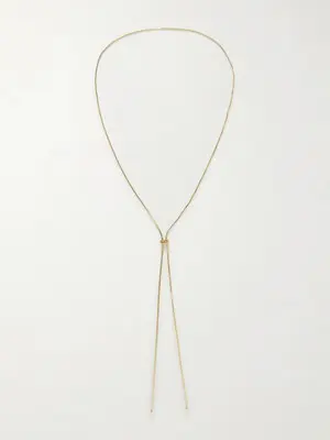 LOREN STEWART Bolo Pendant Sterling-silver Necklace - Gold