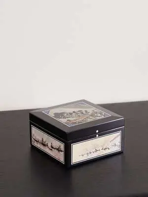 Jia Jia Intarsia Crystal Large Jewelry Box - Blue