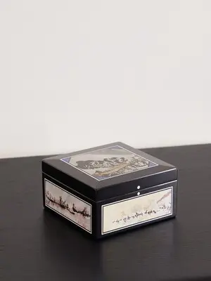 JIA JIA HOME Jia Jia Crystal Intarsia Jewelry Box - Blue