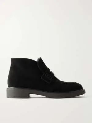 GIANVITO ROSSI Suede Ankle Boots - Black