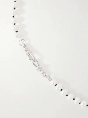LOREN STEWART Sterling And Pearl Necklace