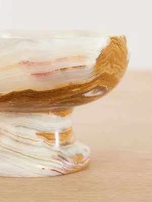 JIA JIA HOME Fluted Onyx Bowl - Cream