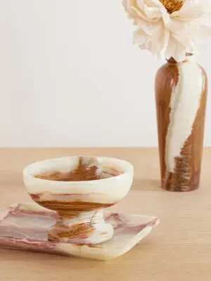 JIA JIA HOME Fluted Onyx Bowl