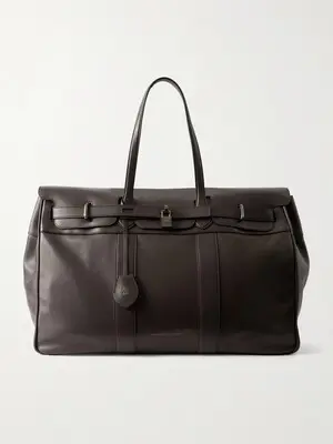 Brunello Cucinelli Leather Weekend Bag - Brown