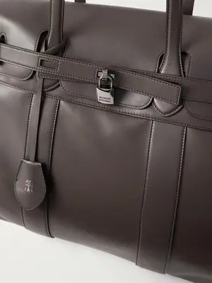 Brunello Cucinelli Leather Weekender Bag