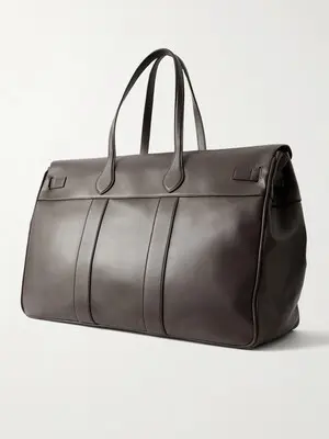 Brunello Cucinelli Leather Weekender Bag - Brown