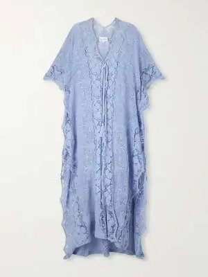Miguelina Valentina Cotton-lace Kaftan