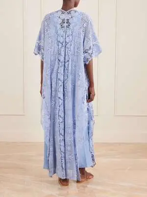 Miguelina Valentina Cotton-lace Kaftan