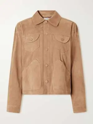 FRAME Utility Suede Jacket - Beige