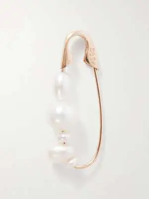 LOREN STEWART 14-karat Pearl Earring - Gold