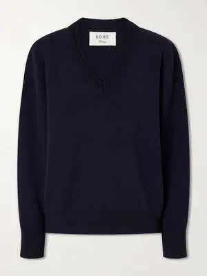 RÓHE Stretch-wool Sweatshirt - Blue