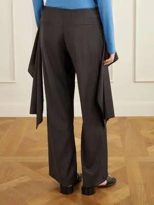 DEIJI STUDIOS Striped Wool Flared Pants