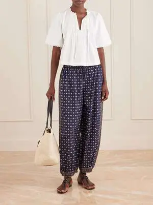 DÔEN Yarrow Printed Cotton Pants