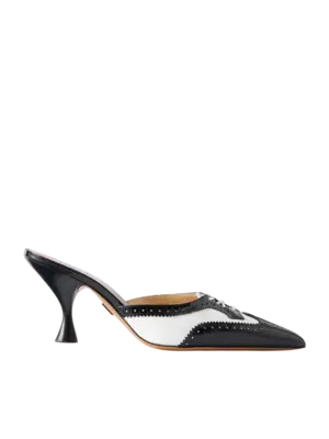 Thom Browne Two-tone Patent Leather Pumps With Lace-up Detail