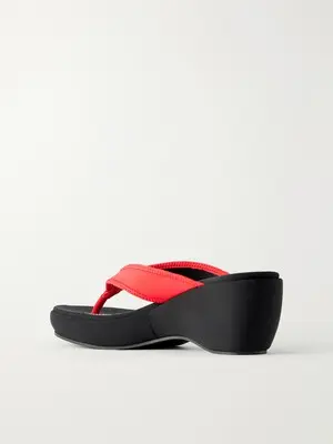 Staud Remy Woven Wedge Sandals