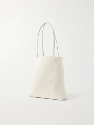 Le Sundial Le Salon Tasseled Dupioni Clutch - Neutrals