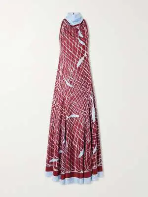 Altuzarra Moonlight Printed Silk Maxi Dress