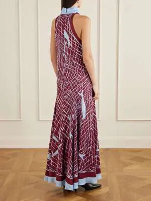 Altuzarra Moonlight Printed Silk Maxi Dress