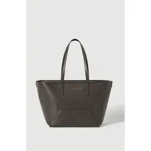 Brunello Cucinelli Bc Duo Small Bag In Calfskin With Monili - Brown