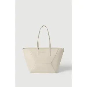 Brunello Cucinelli Bc Duo Small Bag In Calfskin With Monili - Ivory