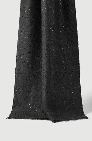 Brunello Cucinelli Cashmere And Silk Diamond Yarn Scarf Lignite