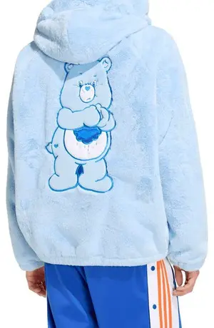 Adidas X Care Bears Faux Fur Hoodie