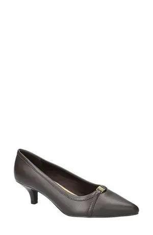 EASY WORKS BY EASY STREET Zayn Kitten Heel Pump Brown