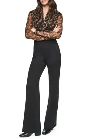 Dkny Pull-on Wide Leg Ponte Pants