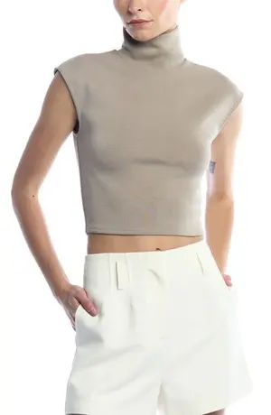 LBLC THE LABEL Winslow Sleeveless Turtleneck - Mocha