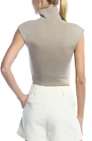 LBLC THE LABEL Winslow Sleeveless Turtleneck - Mocha