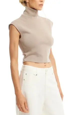 LBLC THE LABEL Winslow Sleeveless Turtleneck - Mocha