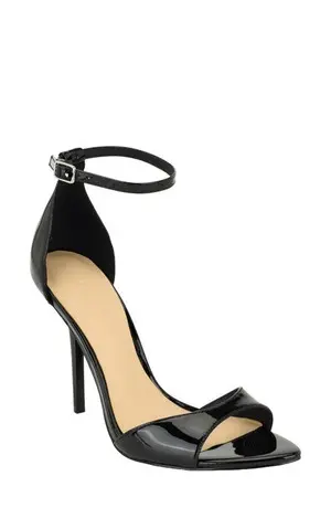 Guess Olivey Ankle Strap Stiletto Sandals - Black