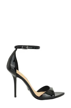 Guess Olivey Ankle Strap Stiletto Sandals - Black