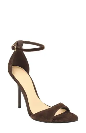 Guess Olivey Ankle Strap Sandal - Dark Brown