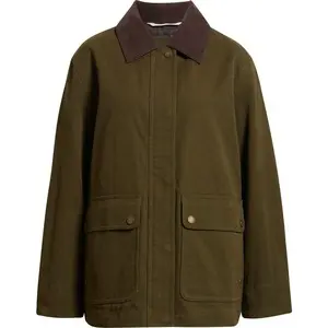 Pendleton Cascades Canvas Barn Coat - Dark Olive