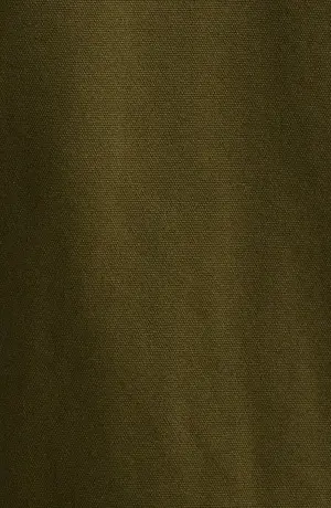 Pendleton Cascades Canvas Barn Coat With Corduroy Collar - Dark Olive