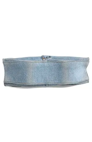 Alexander McQueen Manta Denim Clutch - Navy