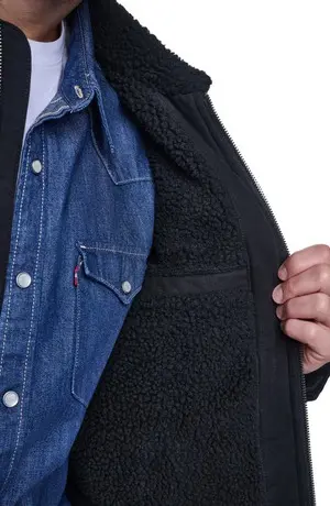 LEVI'S Western Utility Jacket With Faux Shearling Collar