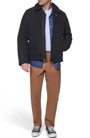 LEVI'S Western Utility Jacket With Faux Shearling Collar