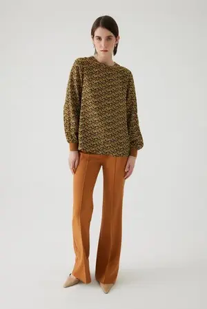 EXQUISE Adina Long Sleeve Blouse