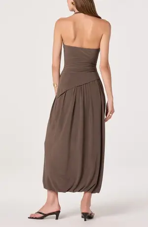 Astr The Label Savannah Bubble Hem Maxi Skirt