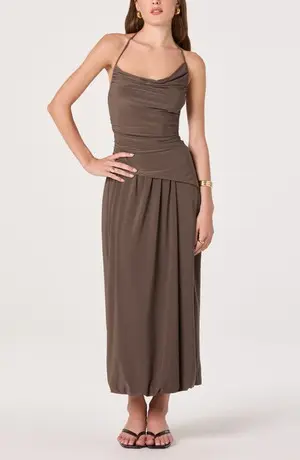 Astr The Label Savannah Bubble Hem Maxi Skirt