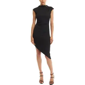 LBLC THE LABEL Zappa Shirred Mini Dress - Black