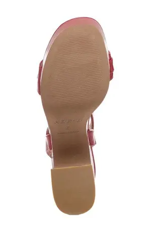 KELSI DAGGER BROOKLYN Wendy Ankle Strap Platform Sandal - Crimson