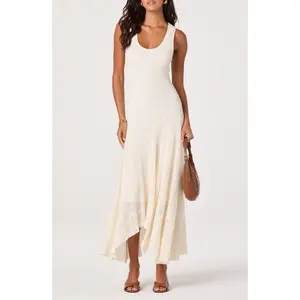 Astr The Label Freida Lace Asymmetrical Hem Dress
